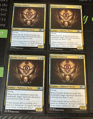 Psychic Symbiont X4 M19 2019 Core Set Magic the Gathering MTG | eBay