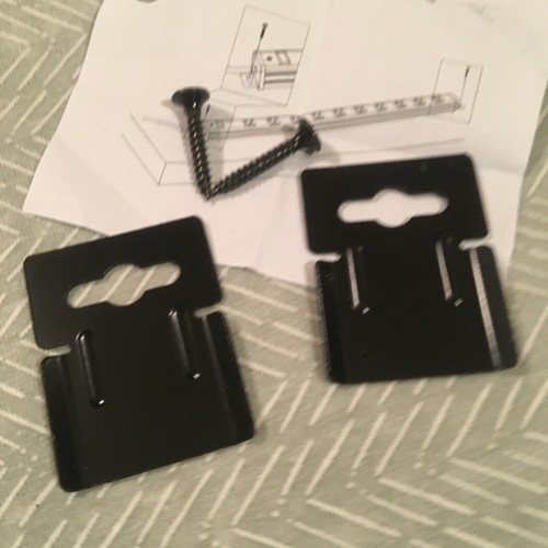 2 Metal Mounting Plates, from Electrical Power Strip, 2 Screws ...