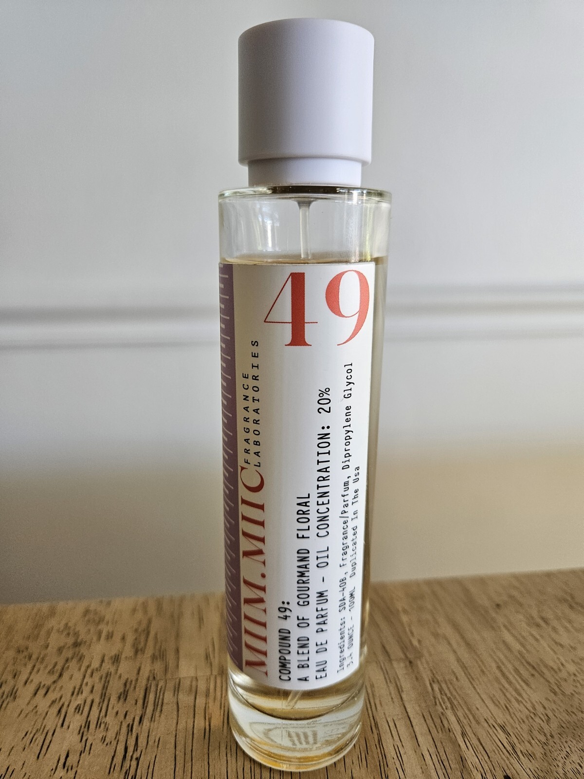 Miim Miic Perfume #49 A Blend Of Gourmand Floral 3.4oz NEW 90% FULL | eBay