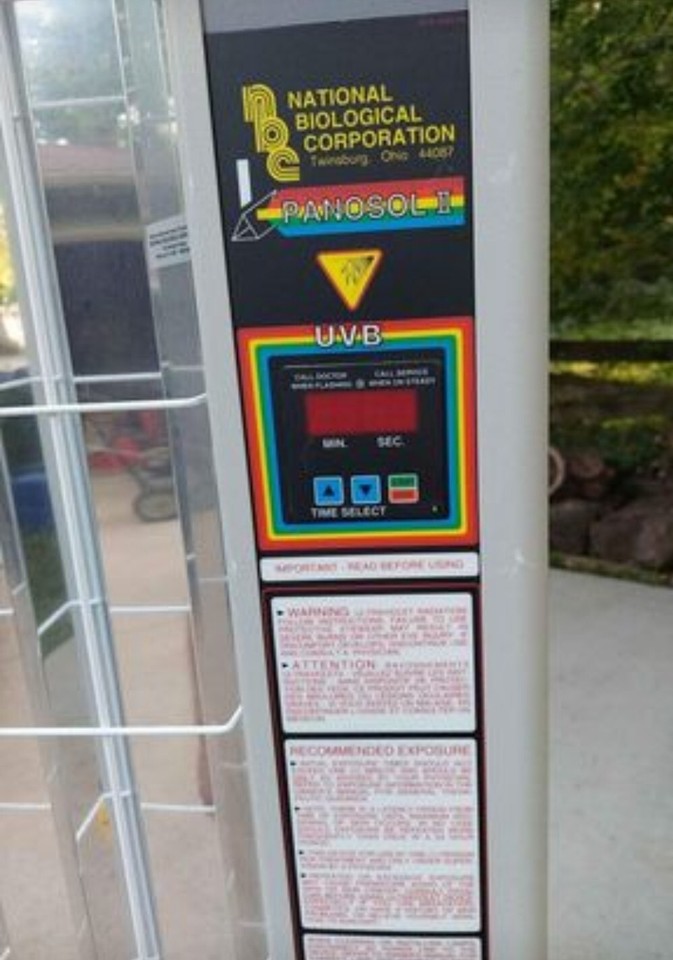 National Biological Co Panasol II Phototherapy Clinical UVB 404 Device ...