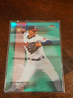 francisco lindor limited edition numbered number mlb baseball card /99 ...