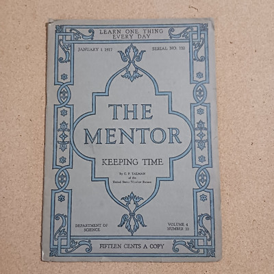 Vintage The Mentor Magazine 1917 Keeping Time | eBay