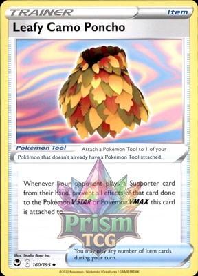 Leafy Camo Poncho 160/195 Uncommon Silver Tempest Pokemon | eBay UK