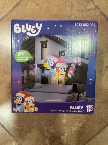 Bluey Bingo Lightshow Projection Swirling Storm Holiday Christmas ...