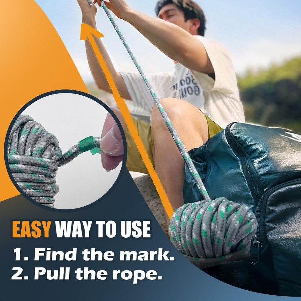 100 Ft 1/4" Nylon Poly Rope Strong Utility Polyester Cord for ...