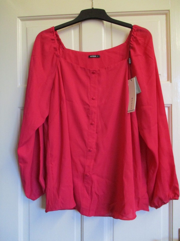 2 LADIES TOPS - PINK/BLUE - ROMAN - SIZE 18 - NEW WITH TAGS | eBay UK