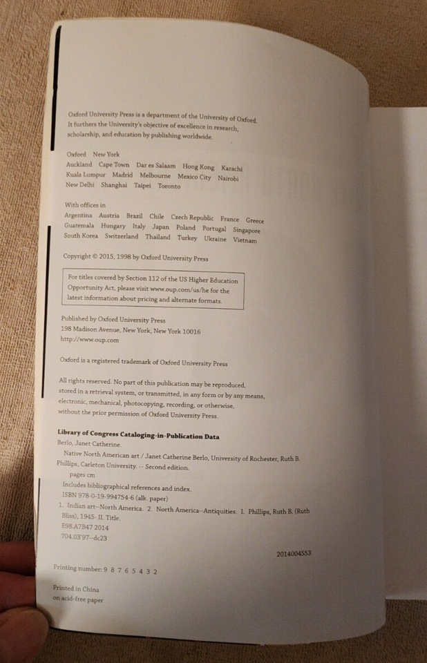 Native North American Art 2nd Edition Janet Catherine Berlo Ruth B ...