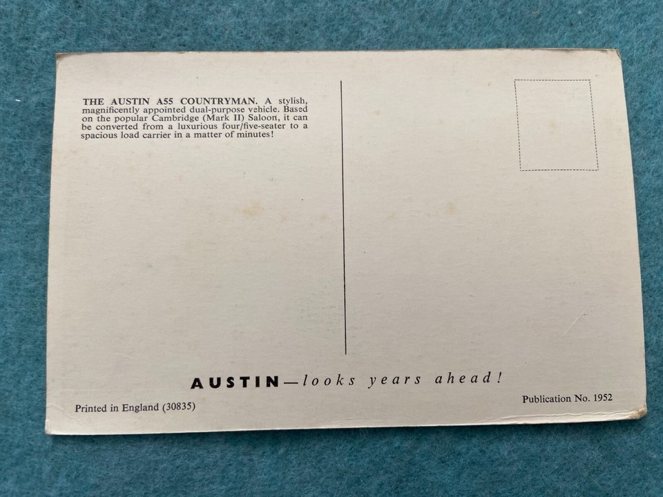 The Austin A55 Countryman Vintage Car Postcard | eBay