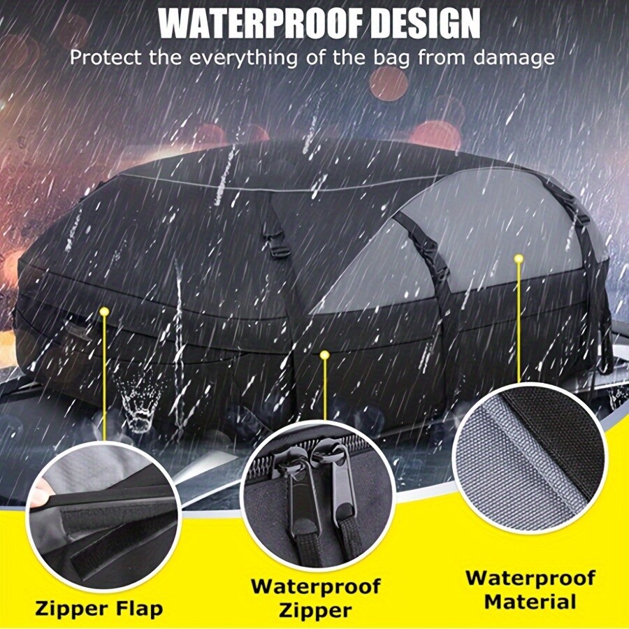 Car Rooftop Cargo Carrier Bag Waterproof Heavy Duty For Travel Outdoor ...