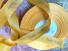 Novelty 1/2" Rayon Ribbon Bright Yellow baby baby 1yd Made in USA | eBay