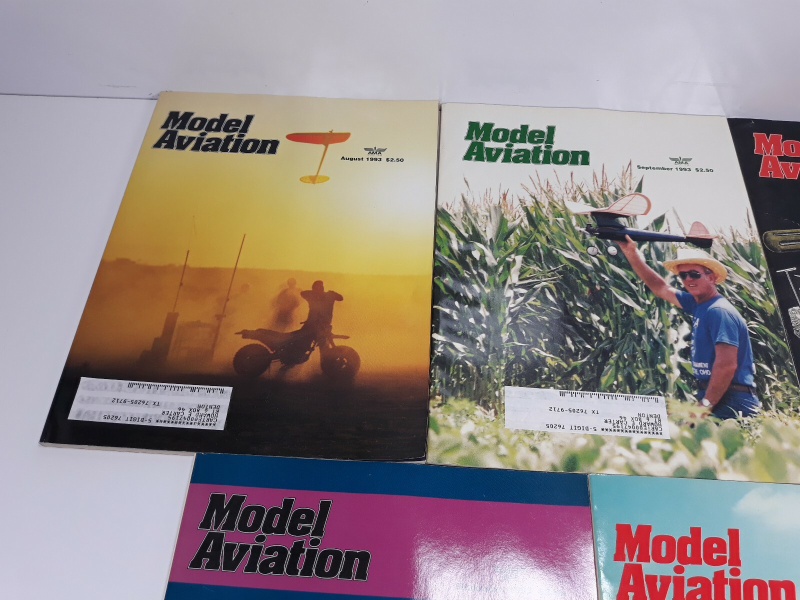 Lot of 5 Model Aviation Magazines August – December 1993 | eBay