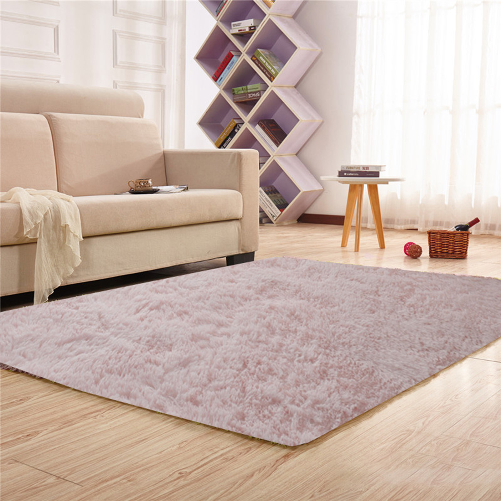 Room Carpet Soft Comfortable Bedroom Rug Shaggy Rugs Luxurious Non-slip ...