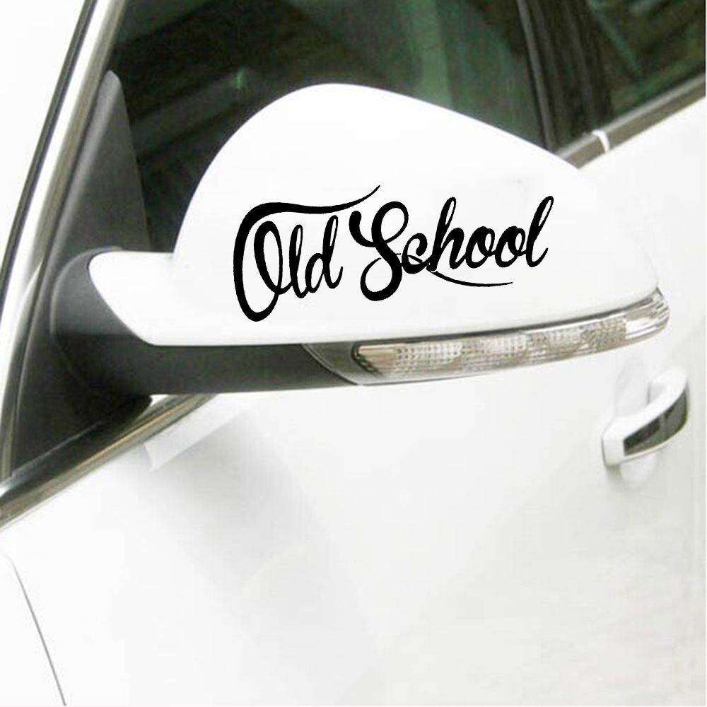 Accessories Vinyl White/Black Custom Decal Classic OLD SCHOOL Car ...