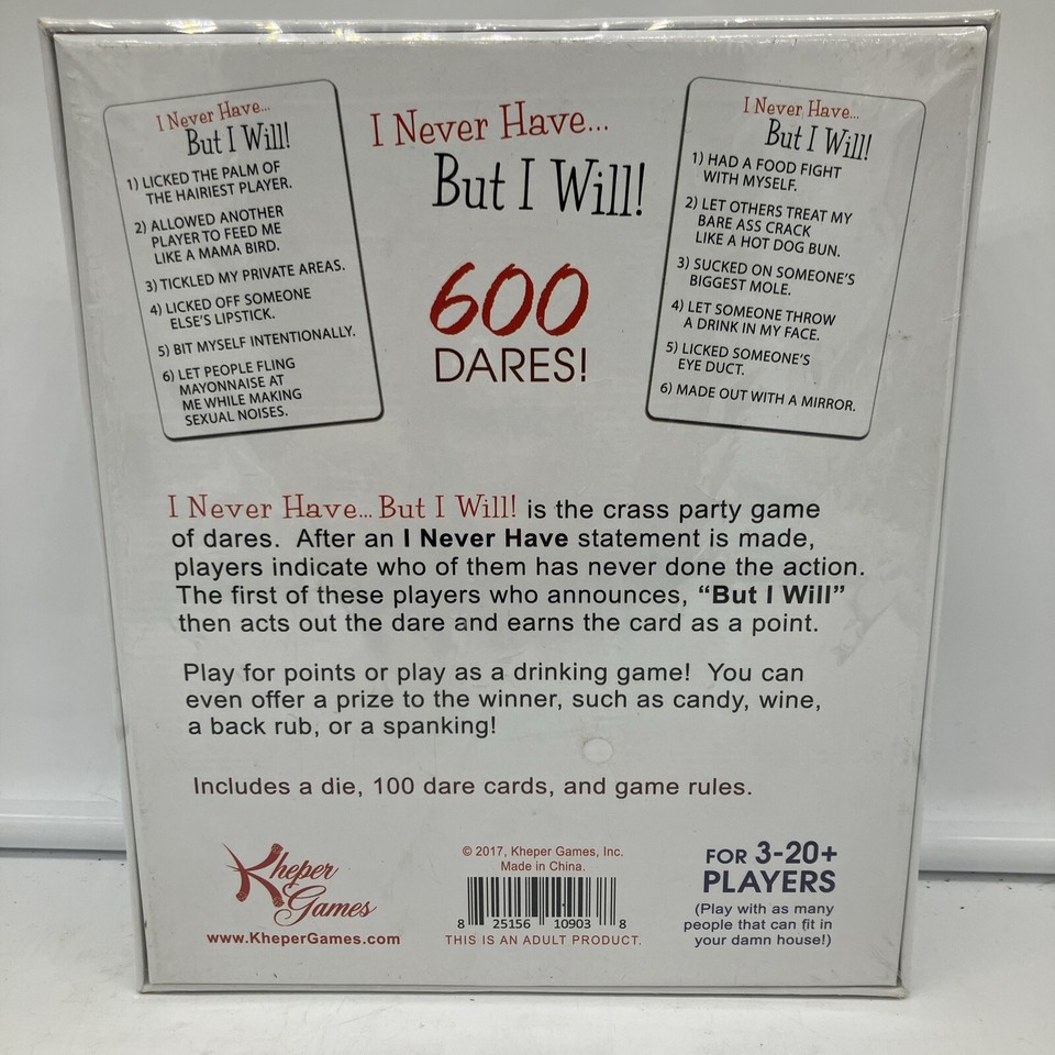 I Never Have But I Will Game - New and Factory Sealed - FREE SHIPPING ...