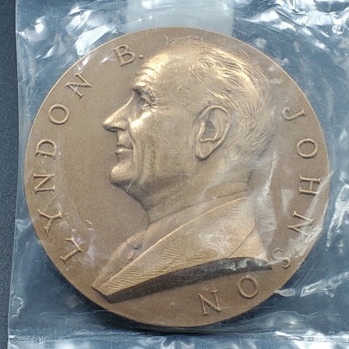 Gilroy UNC Sealed LYNDON B BAINES JOHNSON PRESIDENTAL INAUGURAL BRONZE ...