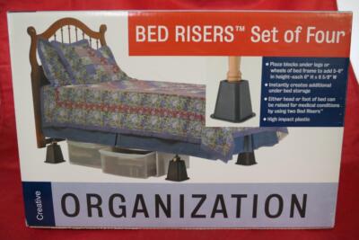 Creative Organization Bed Risers Set of Four | eBay