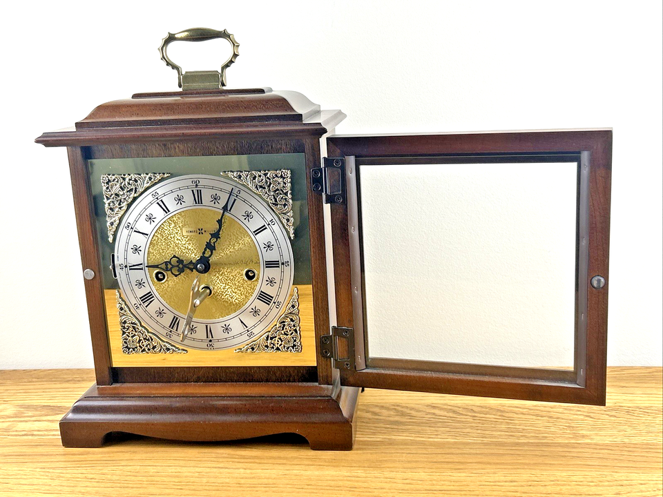 Vintage Howard Miller Mantel Clock 340-020 Chimes w/ Key For Parts | eBay