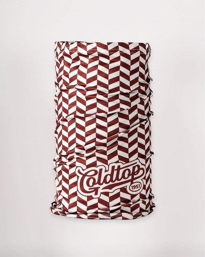 Goldtop Neck Tube Warmer Gaiter / Motorcycle Snood - Red Herringbone ...