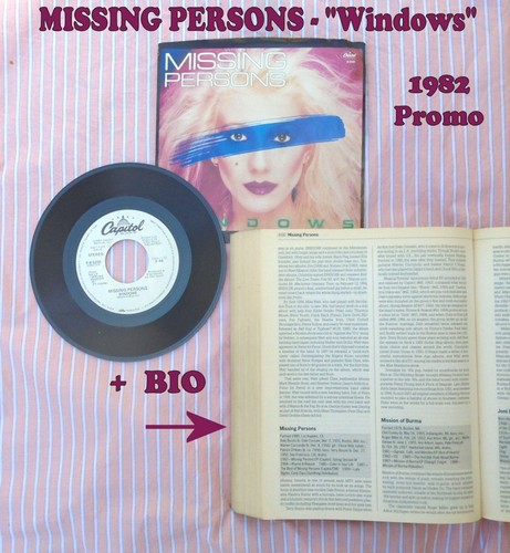 Missing Persons 45 "Windows" 1982 Promo Record - Good Condition | eBay