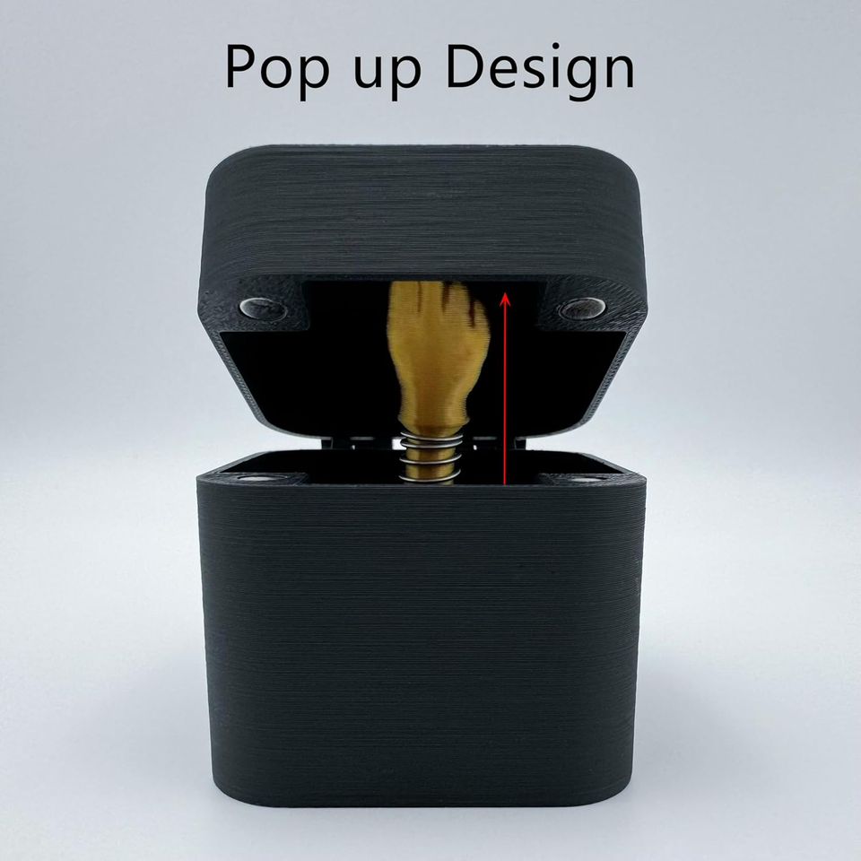 Middle Finger in a Box Just for You, Pop up Prank Box with Finger ...