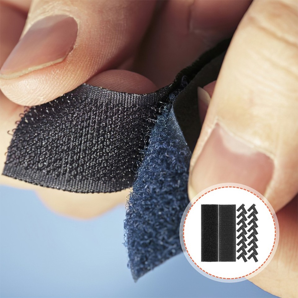 48 Pairs Hooks and Loop Strips Sew on Hook and Loop Strip Sewing Hook ...