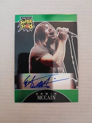Edwin McCain /7 Green Pro Set Superstars Autograph Card 2021 Leaf Pop ...