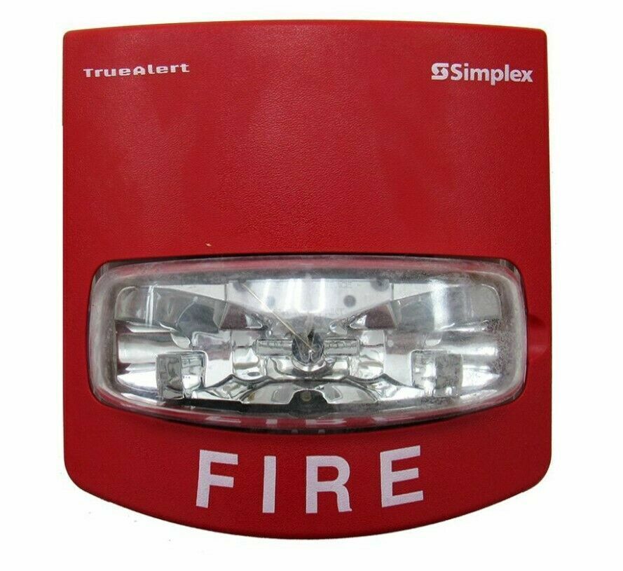 4x Simplex 4906-9201 TrueAlert Red Wall Mount Fire Alarm Addressable ...