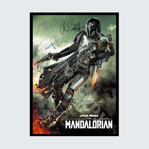 THE MANDALORIAN FULL CAST SIGNED AUTOGRAPH POSTER PRINT A5 A4 A3 | eBay