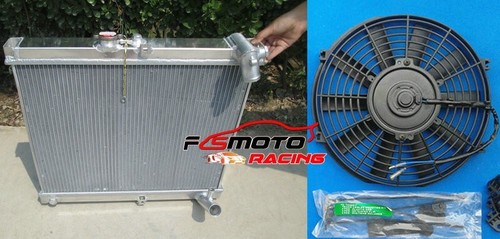 Aluminum Radiator+Fan For 1986-1988 Mazda RX7 RX-7 FC3S S4 Series 4 ...