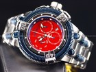 New Invicta Mens 50mm Reserve KING PYTHON SWISS Chronograph RED DIAL SS ...