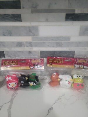 Hello Kitty & Friends Holiday Duckz Set Of 6 Rubber Ducks Christmas ...