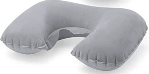 Neck Pillow Inflatable Travel Head Rest Cushion Support Camping Pillow ...