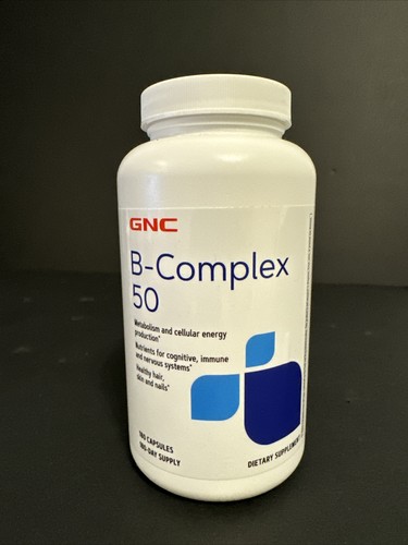 *BIG BOTTLE* GNC B-Complex 50 100ct - 100 Day Supply. Energy & Metabolism 05/25 | eBay