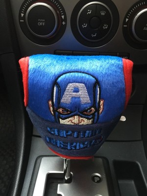 Captain America Marvel Car Accessory : Automatic Shift Knob Gear Stick ...