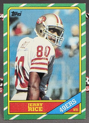 1986 Topps Jerry Rice Rookie *VAR #161 NFL San Francisco 49ers Card | eBay