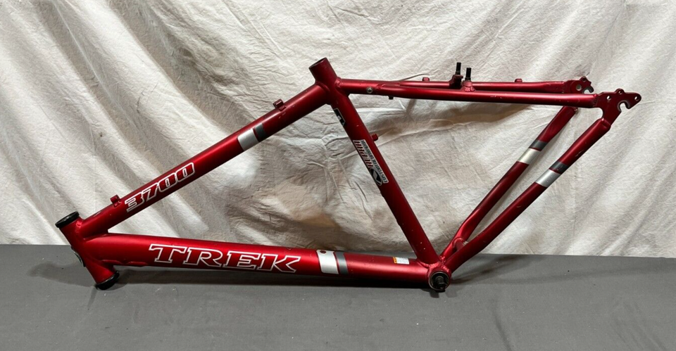 2007 Trek 3700 18" Alpha Custom Aluminum Mountain Bike Frame +BB Red ...