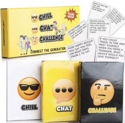 Chill Chat Challenge Teen Version 2019 Social Skills & Therapy Card ...