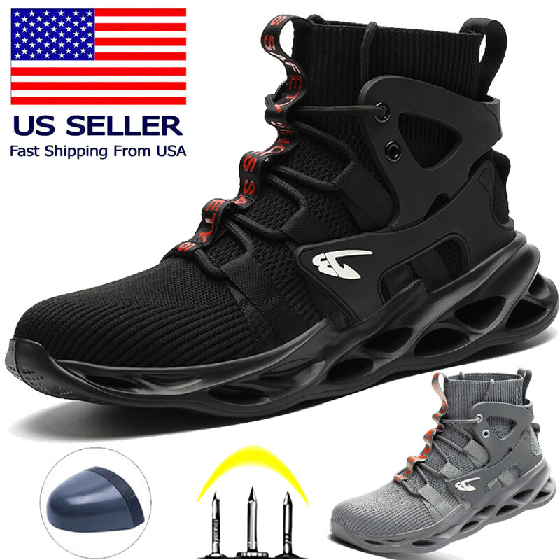 Men's Indestructible Shoes Safety Shoes Steel Toe Work Boots Anti ...