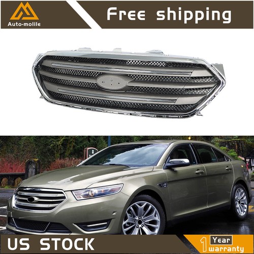 Front Bumper Upper Grille Assembly Chrome Grill For 2013/2014-2019 Ford ...