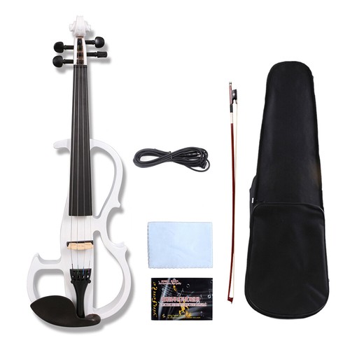 4/4 Full Size Hand Made Electric Viola Solid Wood White Color Viola ...