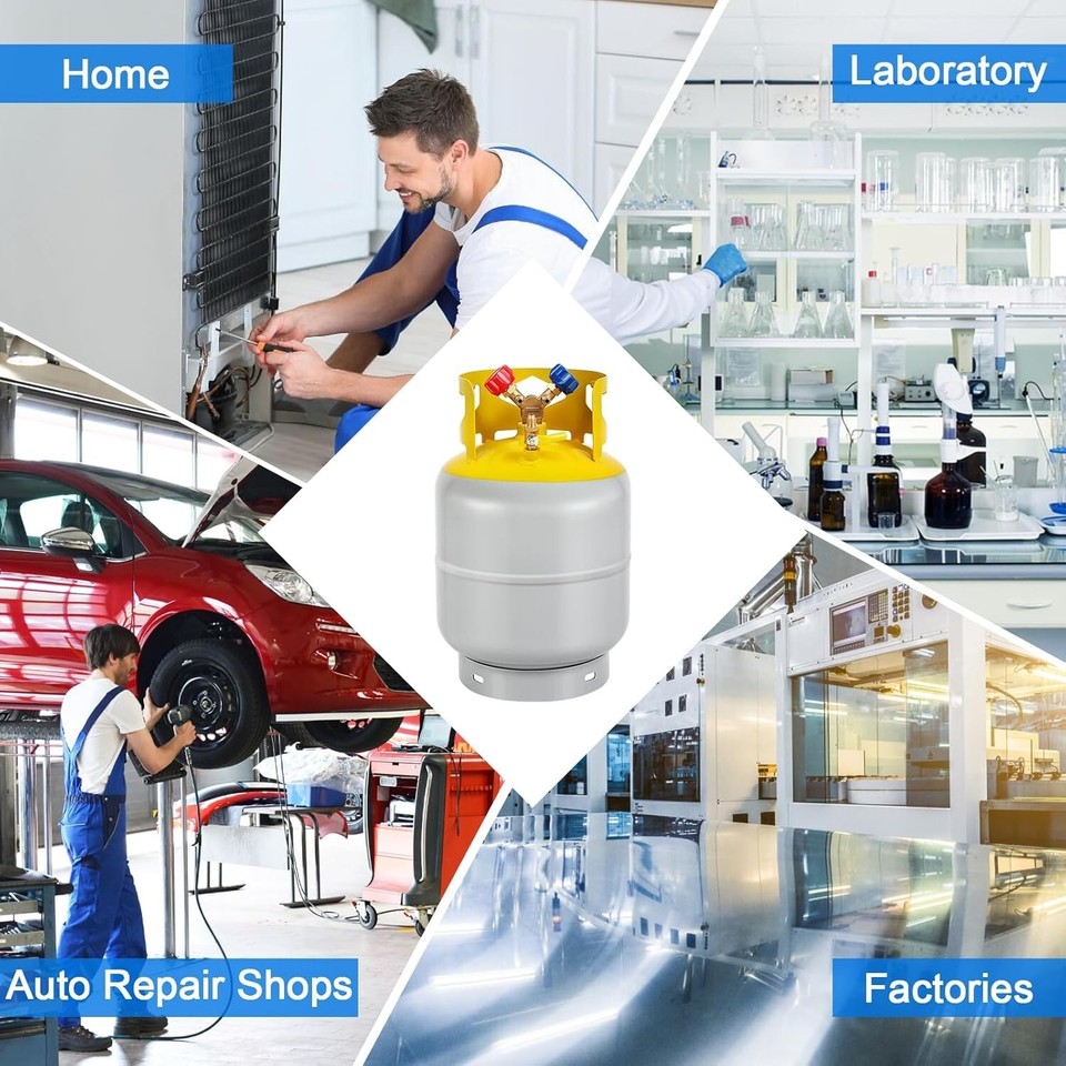 30 LB Refrigerant Recovery Tank for R12, R22, R134A, R410A Refrigerant ...