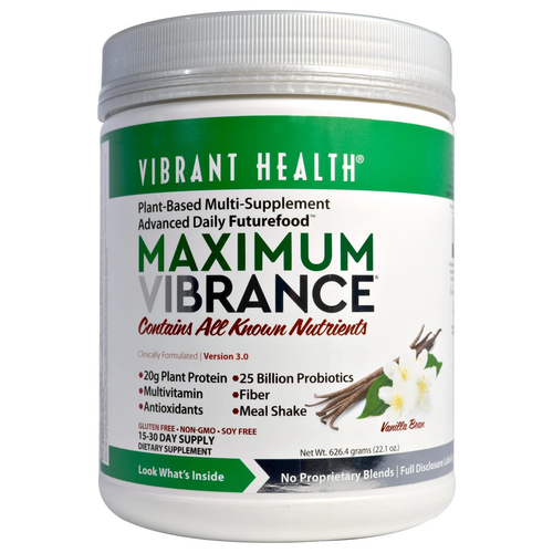 Vibrant Health, Maximum Vibrance, Version 6.1, Vanilla Bean, 21.82 oz ...