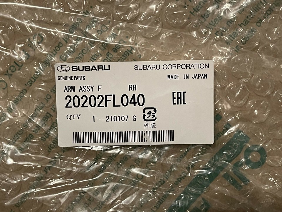 NEW OEM 2019-21 Subaru Crosstrek Forester Front Lower Control Arm RH ...