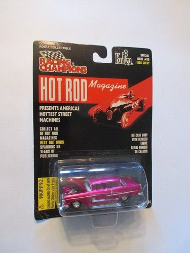Racing Champions Hot Rod #k5 1955 Chevy pink | eBay