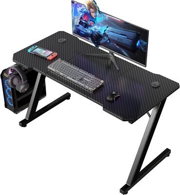 Gunji 80-120 cm Gaming Desk Computer Table Home Office Desk with a hook ...
