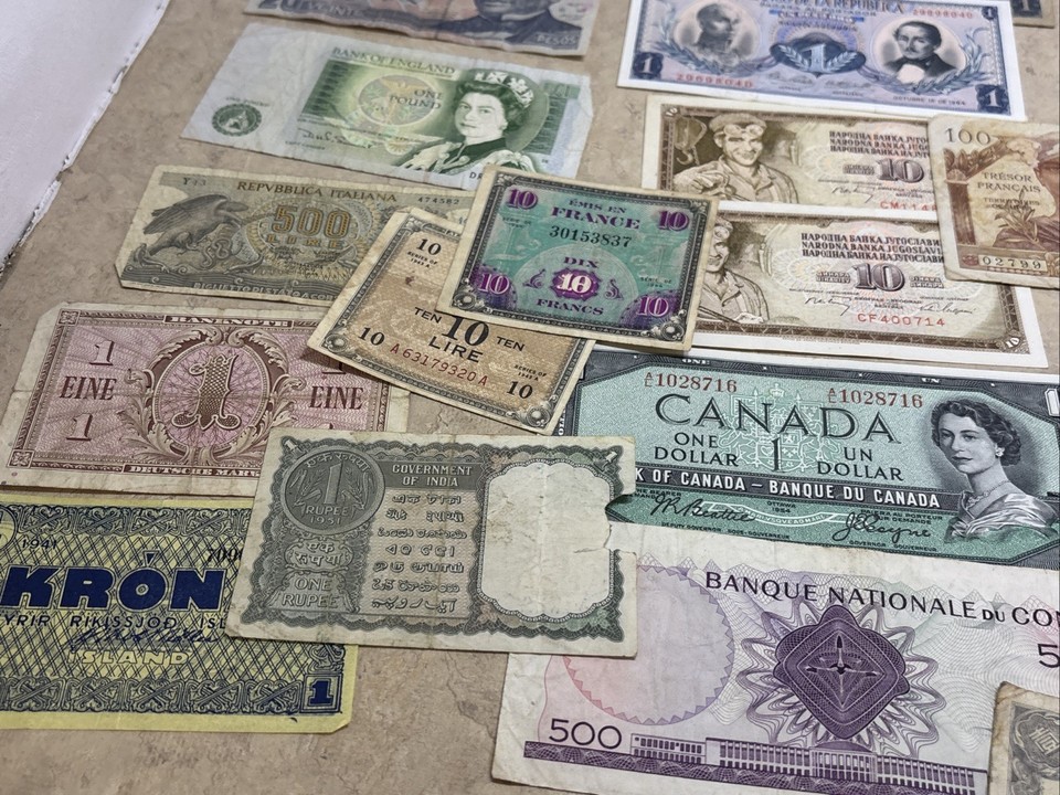 Mix of 30 Assorted Foreign Banknotes| Unique Lot Circulated| Mexico ...