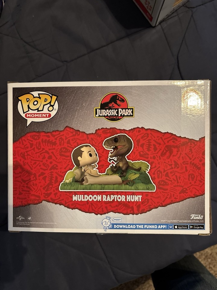 Funko Pop! Moments Jurassic Park Muldoon Raptor Hunt Target 1204 Vinyl ...