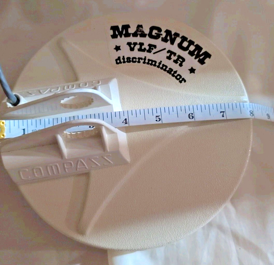 Vintage 7.75" MAGNUM Compass Metal Detector VLF/TR Discriminator Coil ...