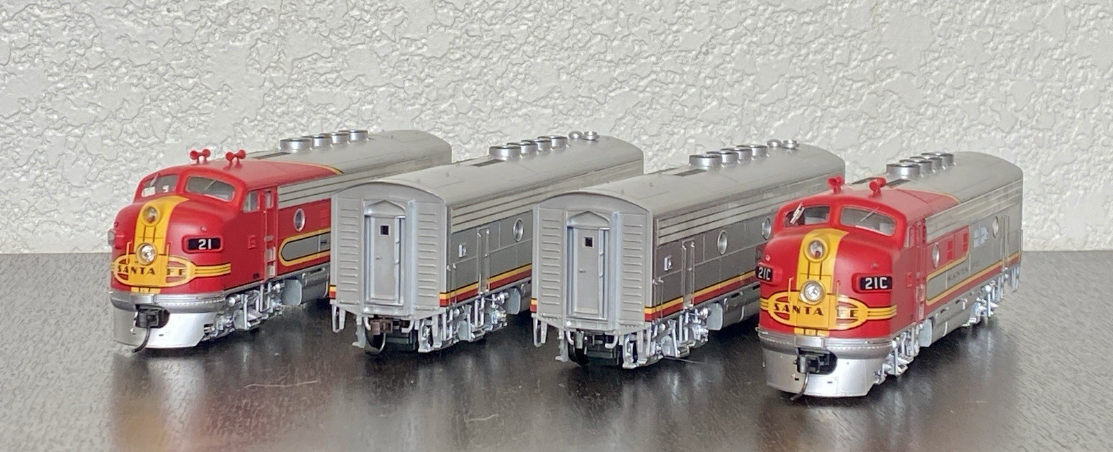 HO Athearn Genesis Santa Fe F3 Phase 3 ABBA Set EMD F3A F3B ATSF SF | eBay