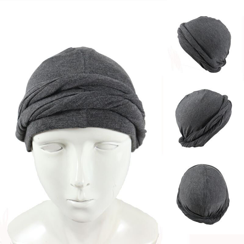 Turban Durag for Men Unisex Satin Silk Lined Elastic Turban Head Wrap ...